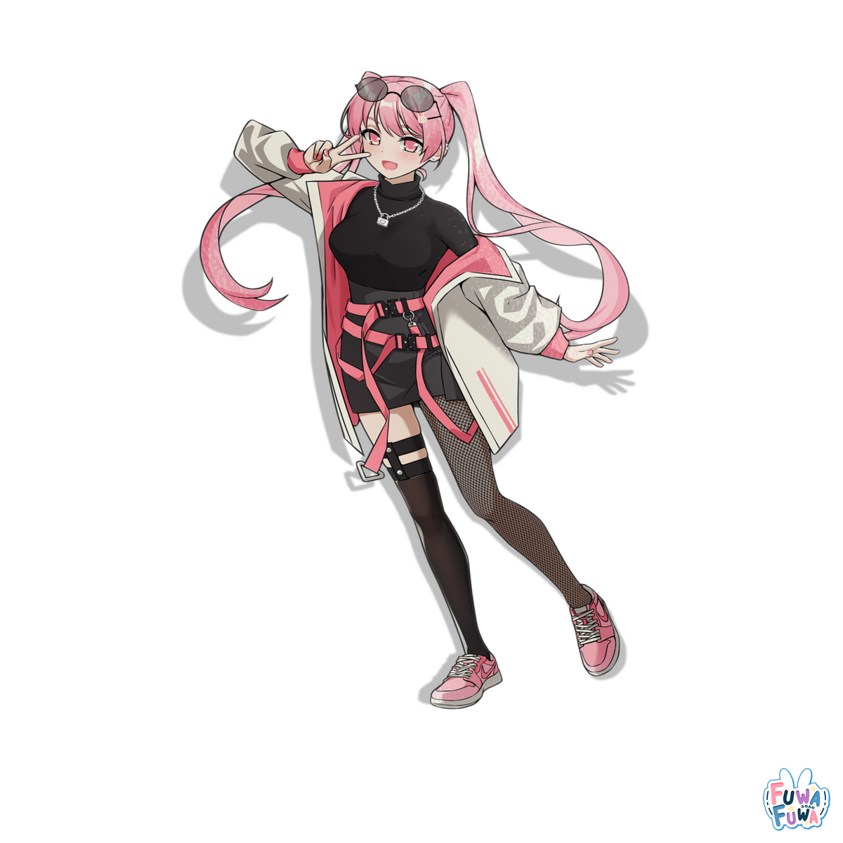"Mascot" Momo Full Body Sticker – fuwafuwa.us
