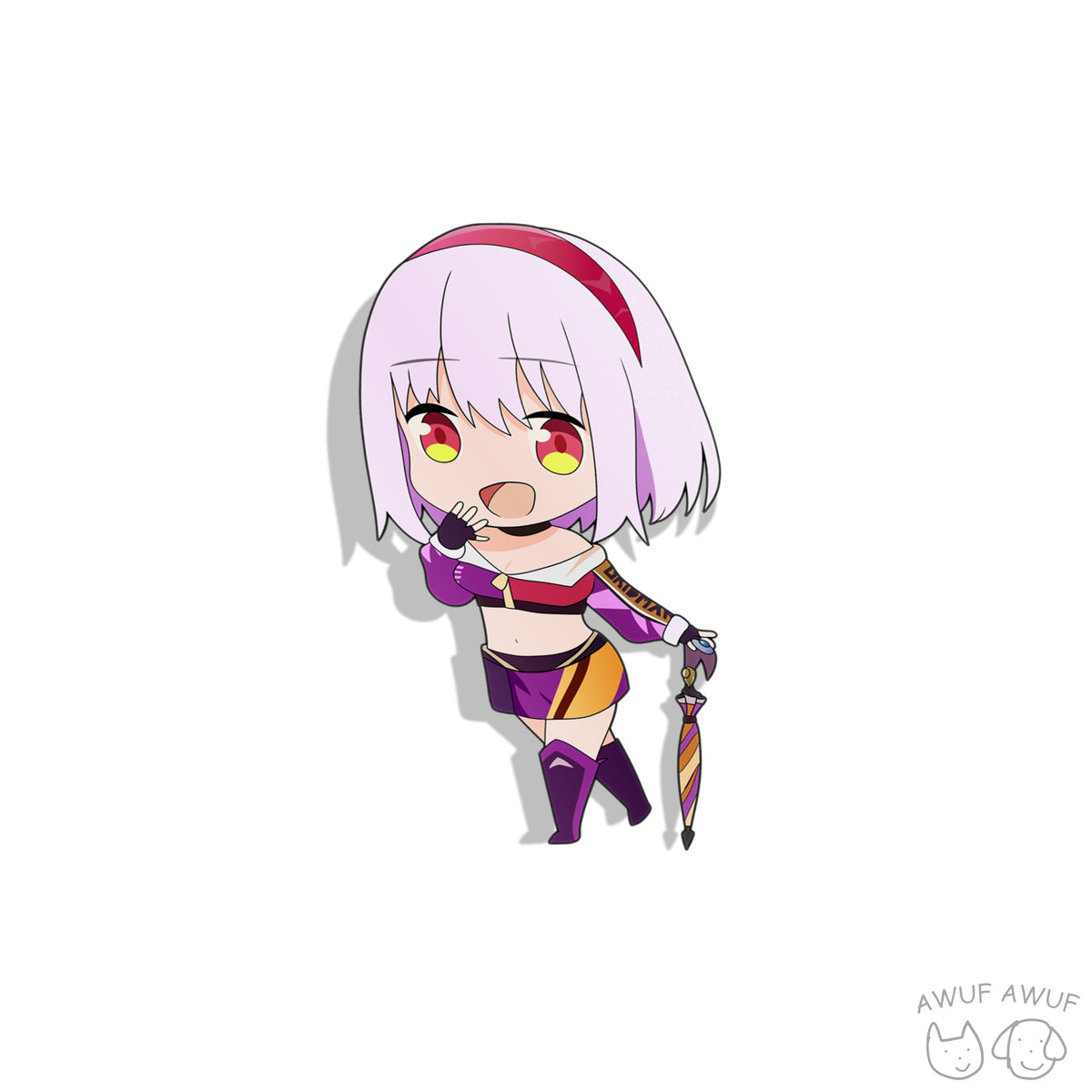 "SSSS" Akane Race Queen Chibi Sticker – fuwafuwa.us